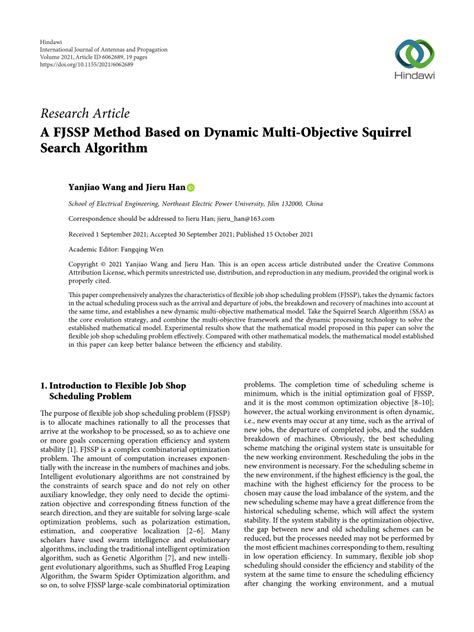 pdf a fjssp method based on dynamic multi objective squirrel search