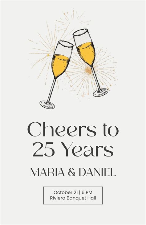 Free Anniversary Celebration Poster Template To Edit Online