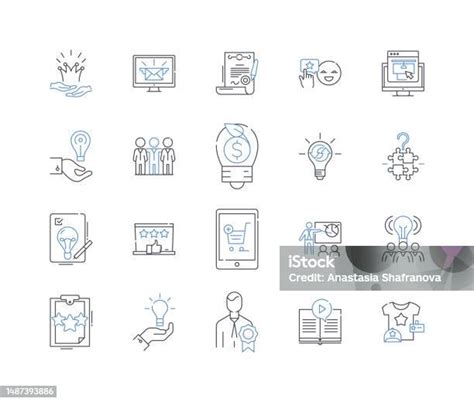 공개 연구 라인 아이콘 모음입니다 혁신 발견 돌파구 과학 탐사 탐구 분석 벡터 및 선형 그림 데이터 정보 지식 개요 표지판 세트 개발에 대한 스톡 벡터 아트 및 기타 이미지