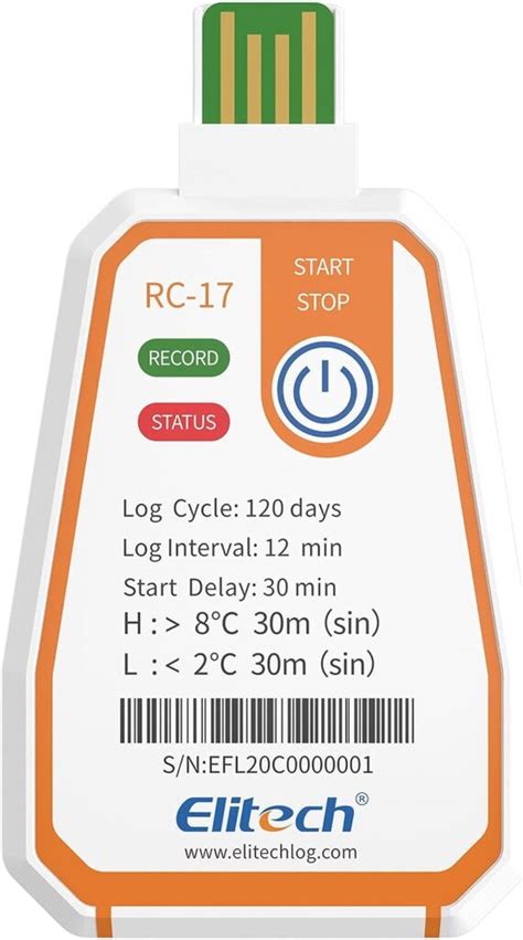 Elitech Rc 17 Temperature Data Logger Review Data Loggers