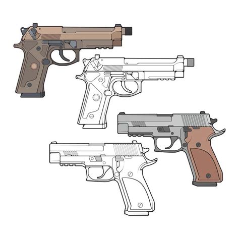 Gun Diagram Vector Art Icons And Graphics For Free Download