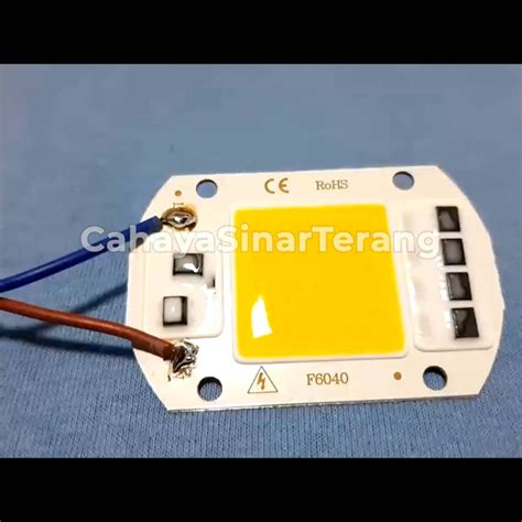 Led Hpl 50w 220 Volt Suku Cadang Lampu Sorot Led Hpl Cob 220v Ac 50watt White Warm 10w 20w 30w