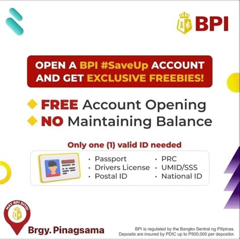 BPI Launches Special Account Opening Event At Pinagsama Barangay Hall