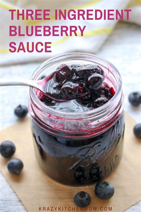 3 Ingredient Blueberry Sauce Recipe Blueberry Sauce Fresh Fruit