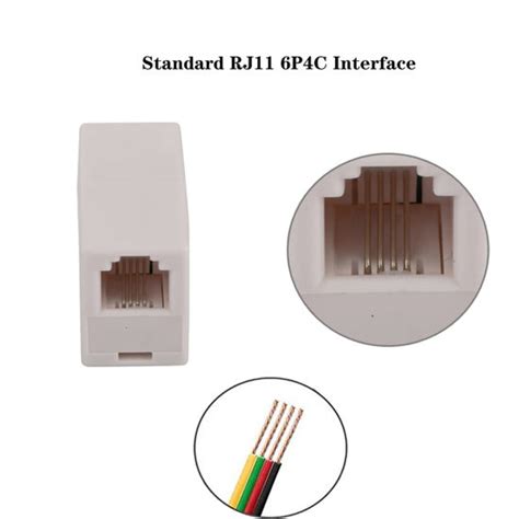 Getuscart Lansensu Rj11 Coupler Straight Telephone Inline Coupler