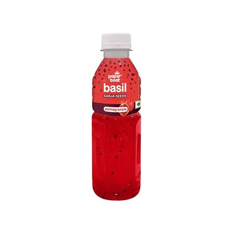 Paper Boat Basil Sabja Seeds Pomegranate Juice Price Buy Online At