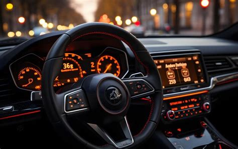 Premium Ai Image Personal Perspective In A Car With Speedometer