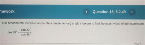 Solved Given tanθ 4 use trigonometric identities to find Chegg com