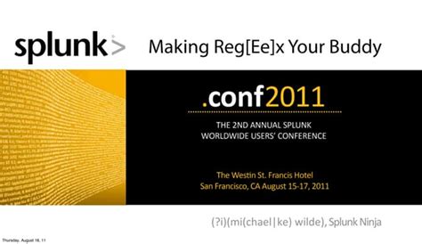 Field Extractions Making Regex Your Buddy Pdf Search Internet