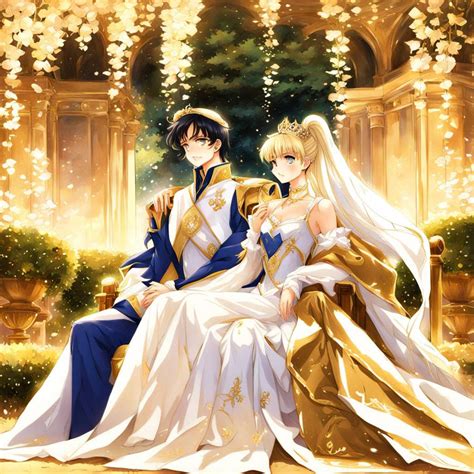 Prince Endymion And Princess Serenity Sitting On By Bashfulglowfly On