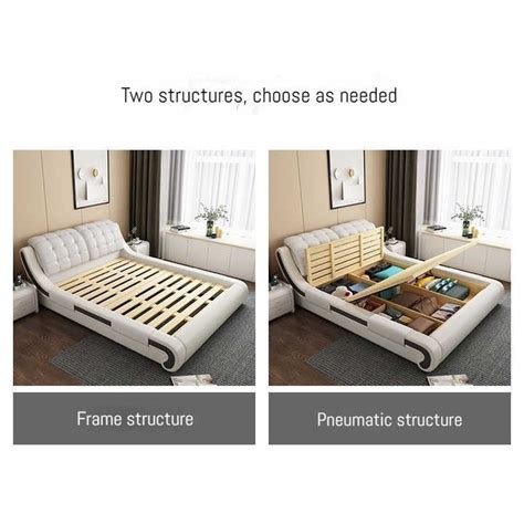 KEHUI Leather Beds Designs Living Room White Pu King Size Headboard