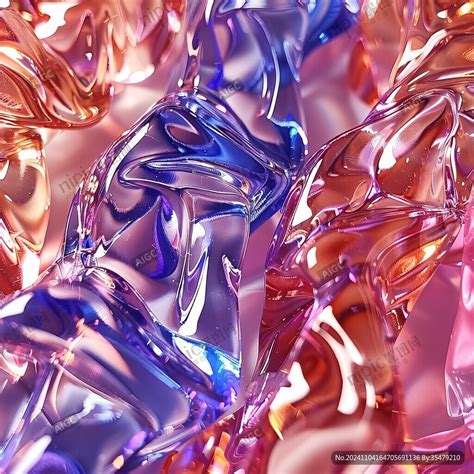 Ai创作图流光意境彩色渲染图案 炫彩流体 酸性金属透明质感 肌理彩色流体 水晶金属玻璃质感 3d抽象连续纹样肌理 水晶玻璃质感 液体金属 炫彩渐变流体 绚丽时尚流体弯曲 玻璃质感样式 液态金属