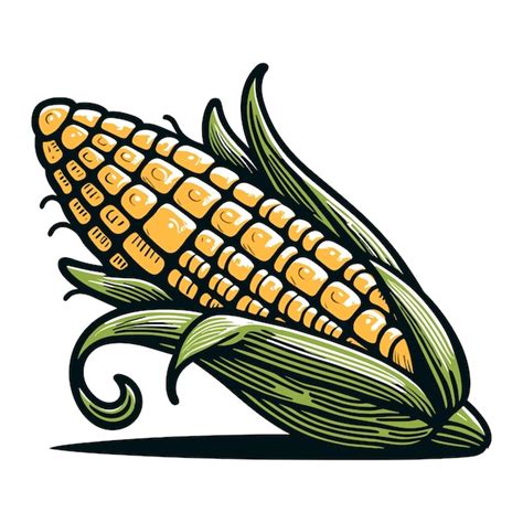 Premium Vector Corn Vector Illustration Cartoon Clipart