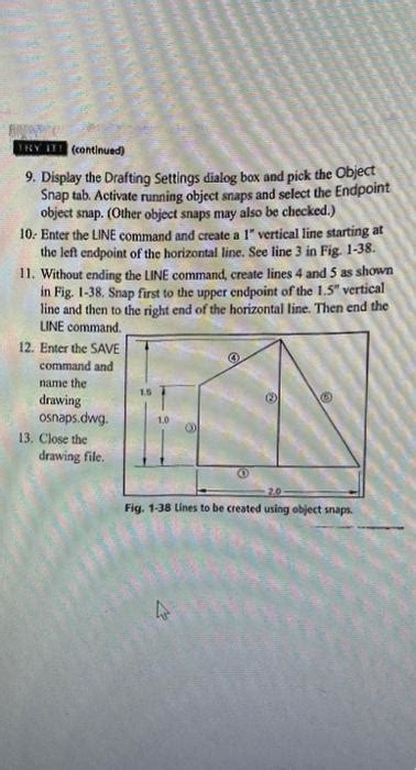 9 display the drafting settings dialog box and pick