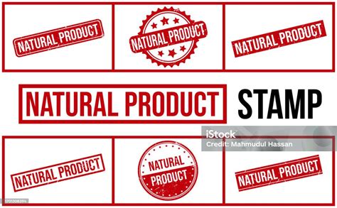 Natural Product Rubber Stamp Set Vector Stock Illustration Download