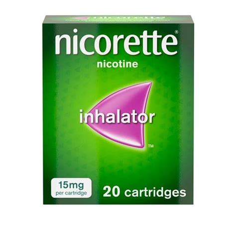 Nicorette Inhalator 15mg 20 36 Cartridge Packs Online Pharmacy 4u