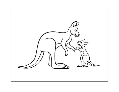 Kangaroo Coloring Pages Printable Coloring Pages Free