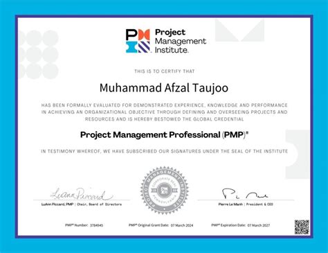 Muhammad Afzal Taujoo Pmp® On Linkedin Pmp Projectmanagement Success Pmpcertified