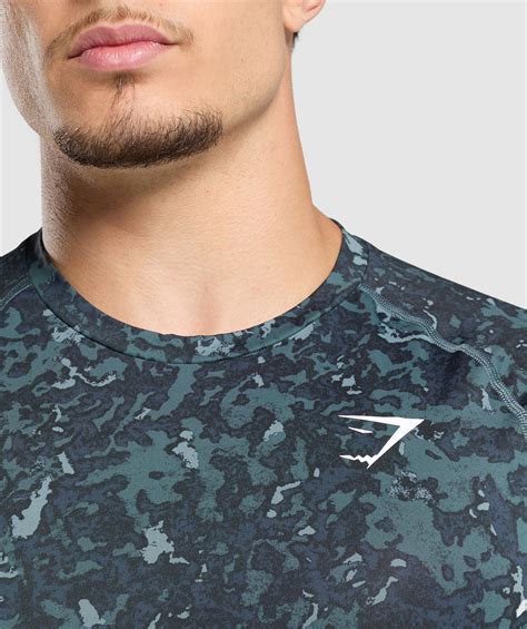 Gymshark Element Baselayer Long Sleeve T Shirt Titanium Blue Gymshark