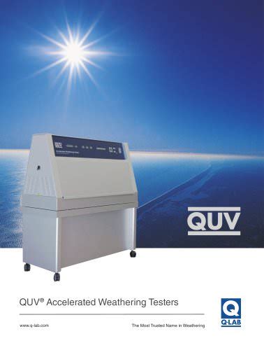 QUV Q LAB PDF Catalogs Technical Documentation Brochure