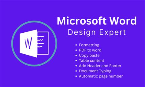 Formate Design And Edit Microsoft Ms Word Documents And Pdf By Leadexpert Fiverr