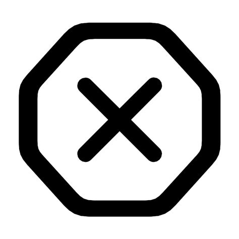 Xmark Octagon Vector SVG Icon SVG Repo