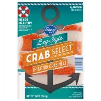 Kroger Crab Select Imitation Crab Meat Leg Style 8 Ounces King Soopers