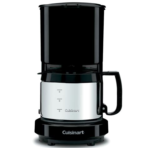 Cuisinart® Wcm08b 4 Cup Coffee Maker W Stainless Steel Carafe Black 4