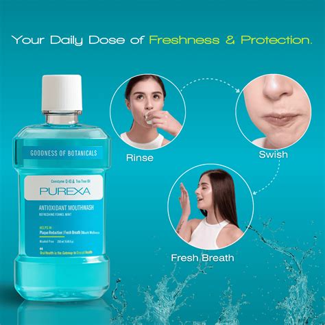 Antioxidant Antimicrobial And Antibacterial Mouthwash Fennel Mint