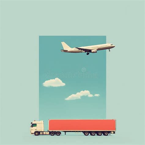 Logistic Concept Abstract Illustration For Logistic Company Stock