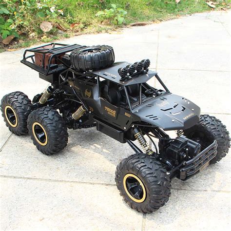 6 Wheels Remote Control Car Rc Monster Truck Electric Rc Car With Doub