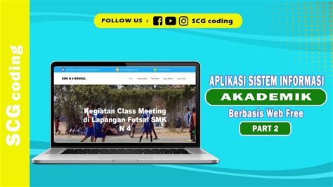 Aplikasi Sistem Informasi Akademik Berbasis Web Free Part 2 Youtube