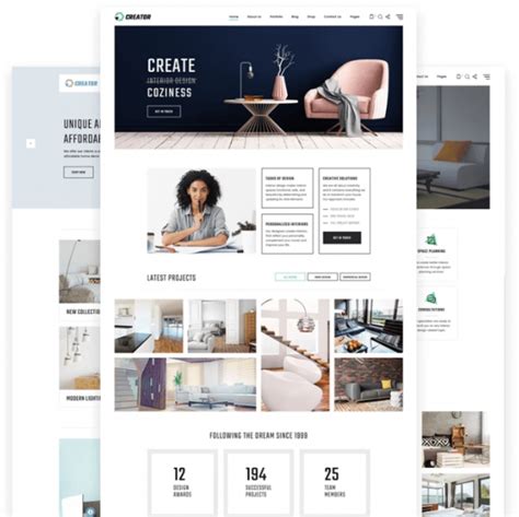 Best Interior Design HTML Website Templates BeginDot