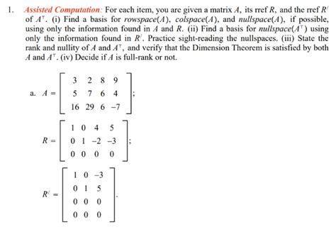 Solved Assisted Computation For Each Item You Are Given A Chegg