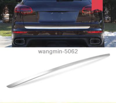 For Porsche Cayenne 2015 2016 2017 Chrome Rear Trunk Lid Tail Gate Trim
