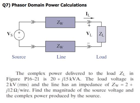 Q7 ﻿phasor Domain Power Calculationsthe Complex