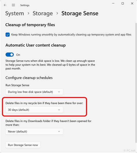 Monthly Tip Empty Your Trash Or Recycle Bin Automatically