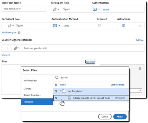 Adobe Sign Templates