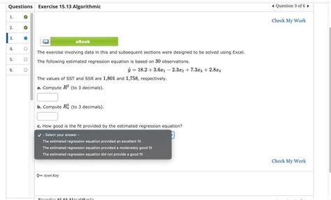 solved questions exercise 15 13 algorithmic question 3 of 6