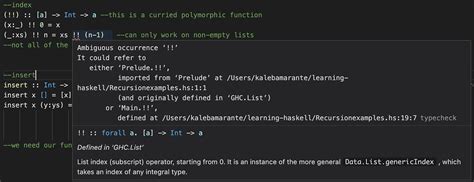 Making A Parse Error When Learning About Index Functions Learn Haskell Community
