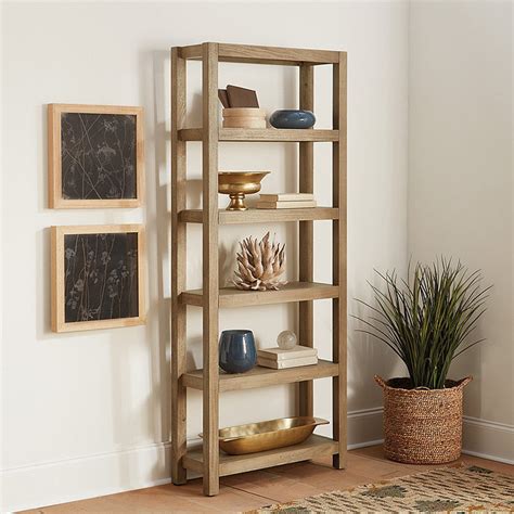 Ansley Tall Wood 5 Shelf Bookcase