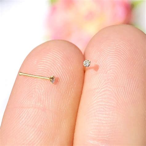 L Shaped Nose Piercing