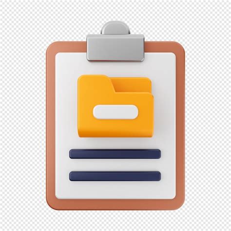 premium psd 3d file folder report icon illustration