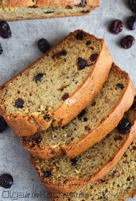 Cranberry Banana Bread Olga In The Kitchen