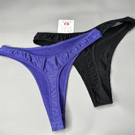 Cabernet Vintage Panty Thong Textures High Leg Bikini Gem