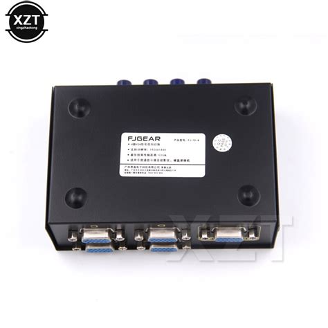 1pcs Kvm Switch 4 Port Vga Svga Video Hd Signal Amplifier Booster