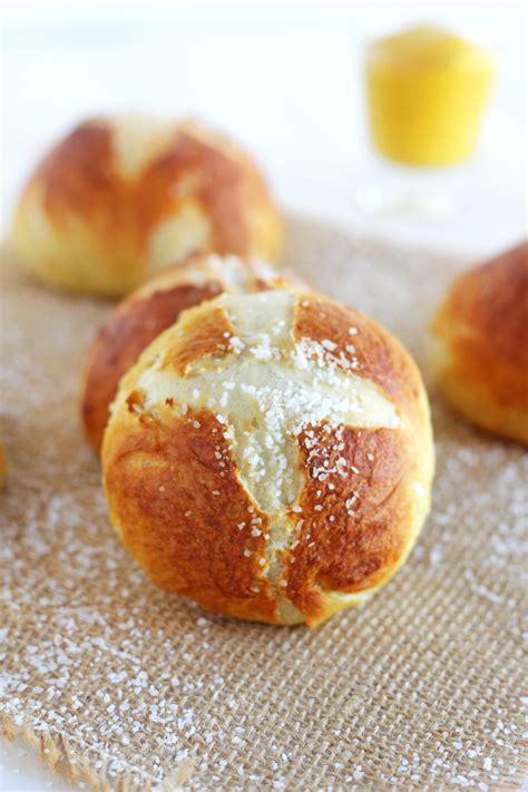 Crusty Homemade Pretzel Rolls