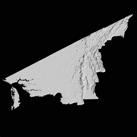 3d Printable Usa State Of Virginia Topographic Map 3d Terrain