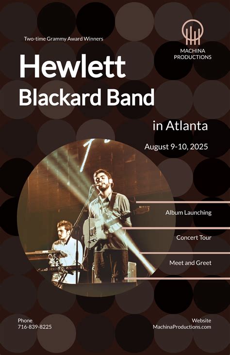 Free Music Band Poster Template To Edit Online