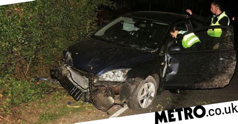 Dad Crashes Car Then Leaves Son Inside And Runs Away From The Scene